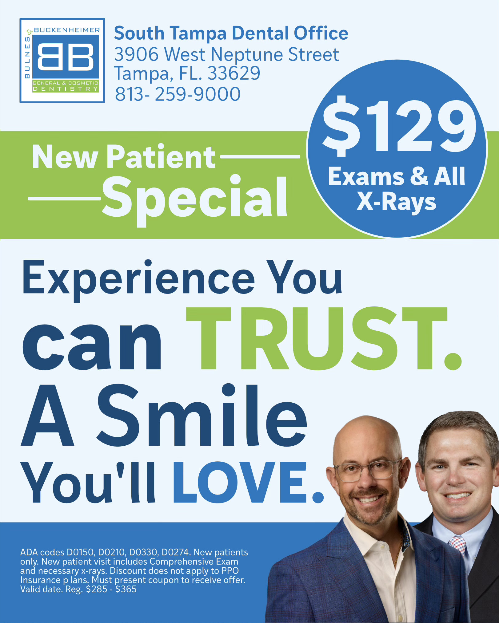 New Patient Specials Landing Page - South Tampa Dental Office